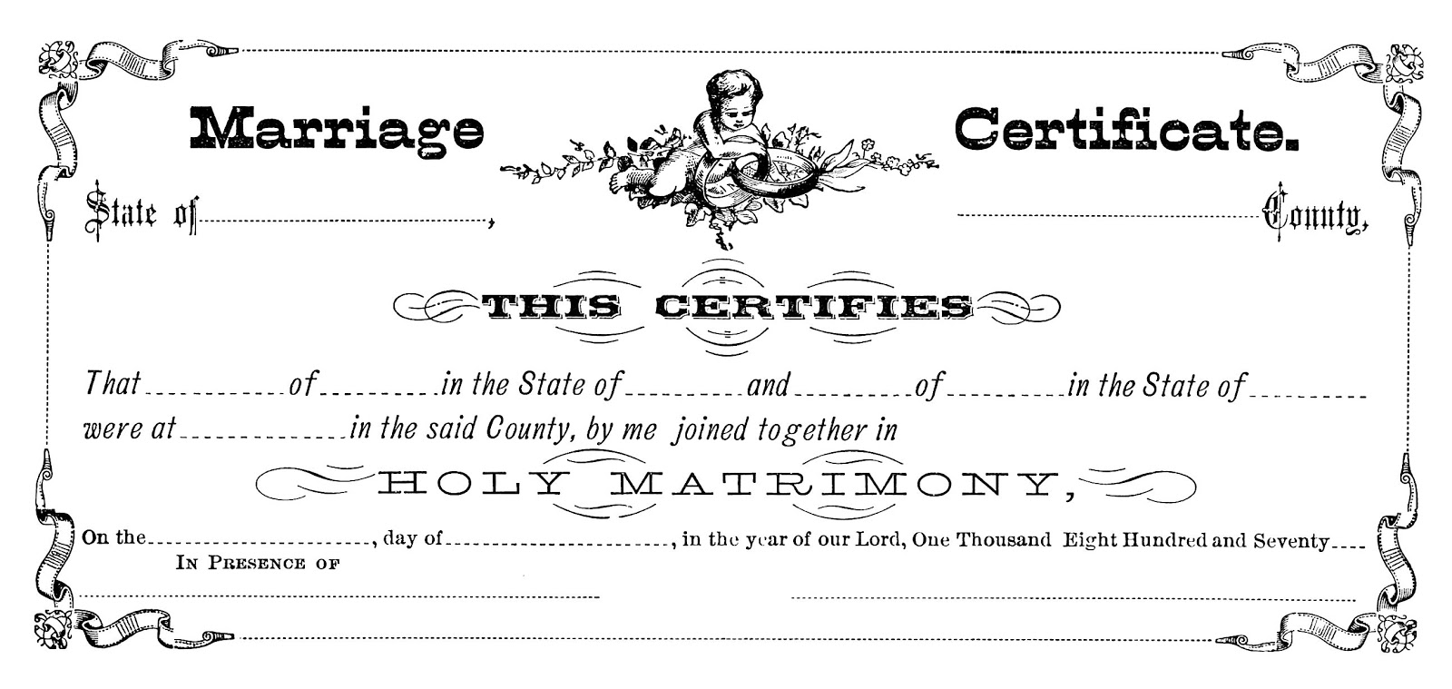 Digital Stamp Design: Free Marriage License Digital Stamp: Victorian ...