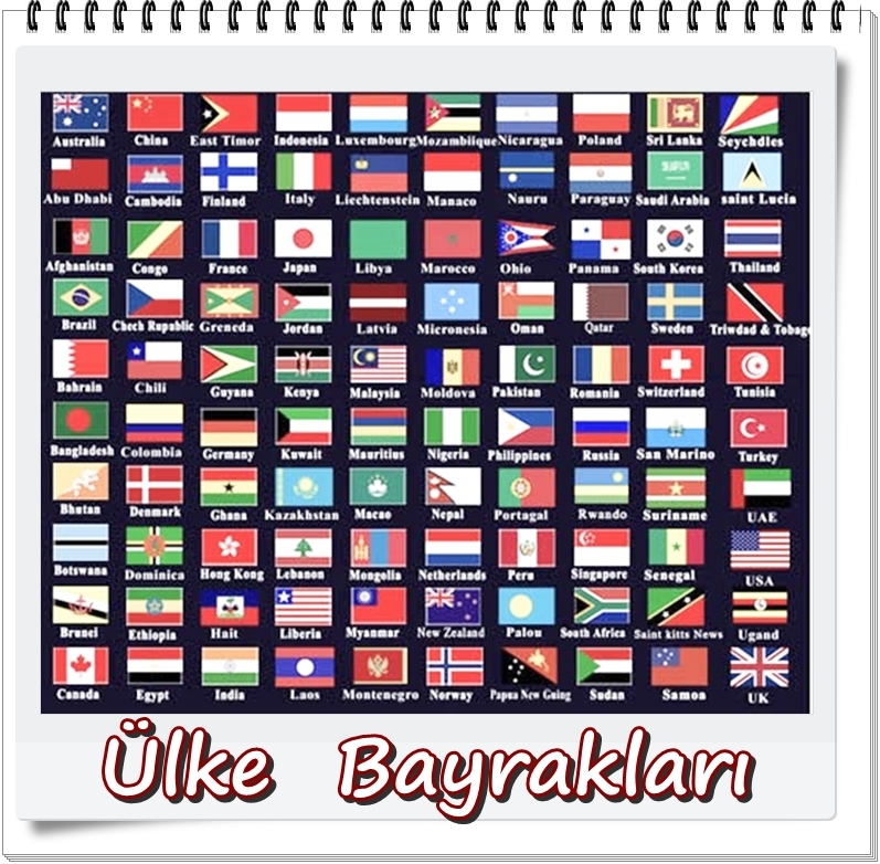 Ehil Kalem: Ülke Bayrakları Resimleri