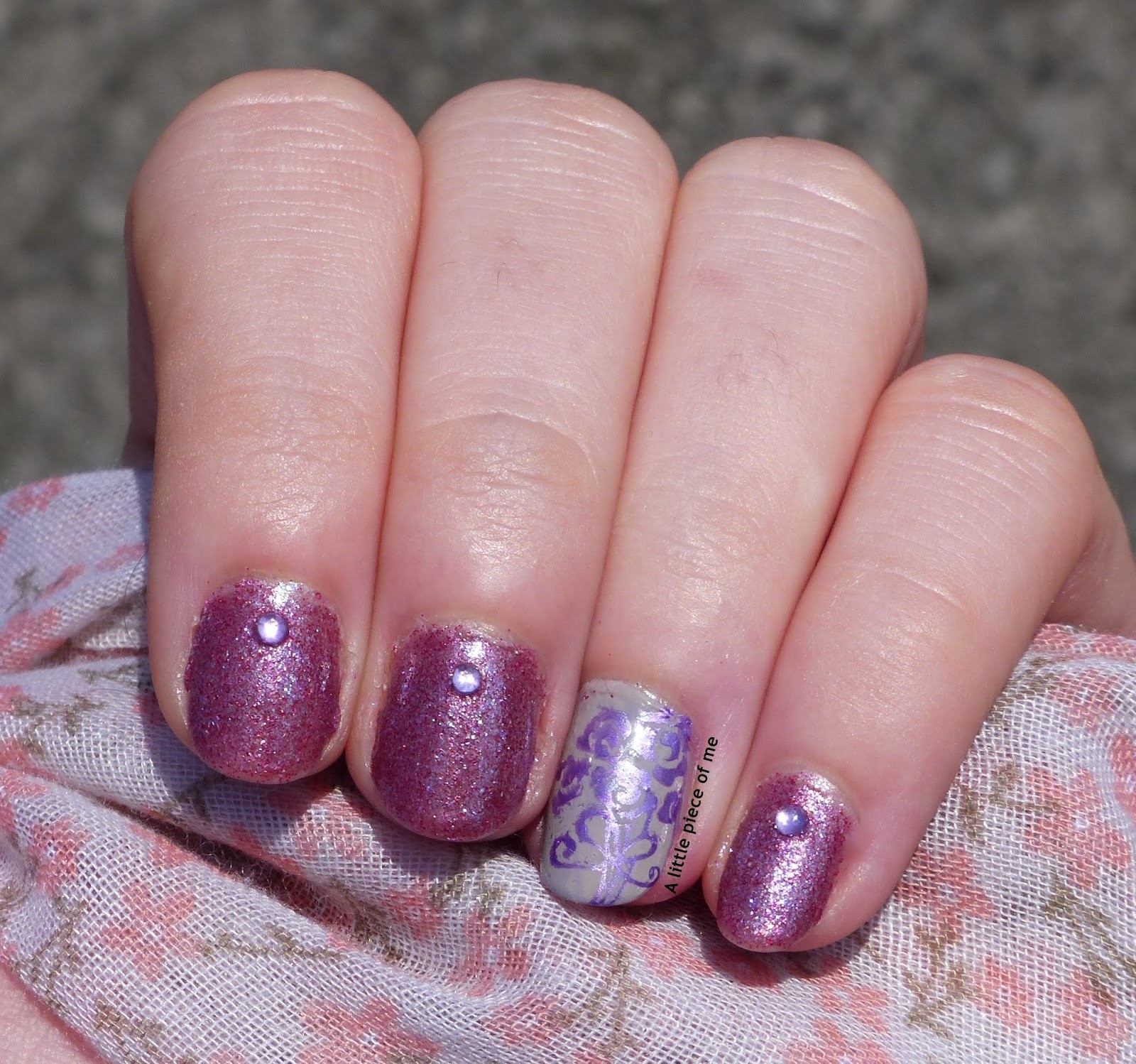A little piece of me: NOTD with Born Pretty Store: Perfect in purple
