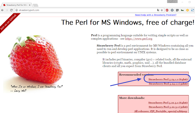 朱式幸福: Strawberry Perl for Windows 安裝與使用