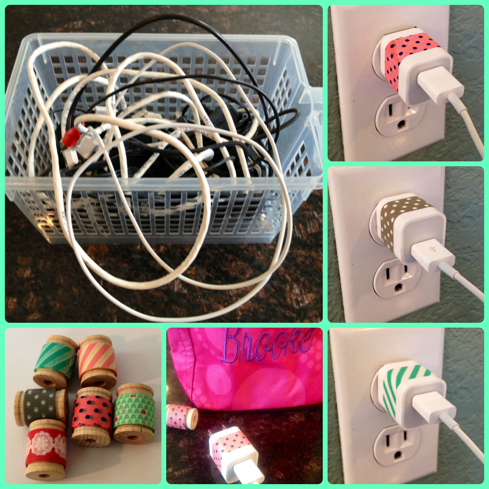 Few of My Favorite Things: Colorful Cord Organization
