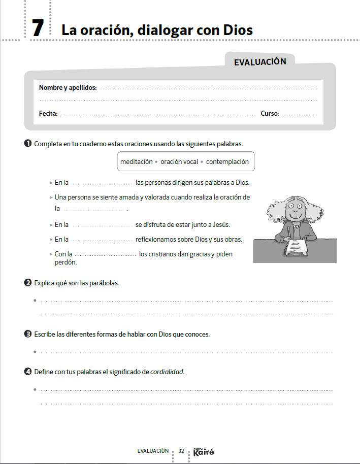 Tercer Curso: U.D.7: LA ORACIÓN, DIALOGAR CON DIOS 4