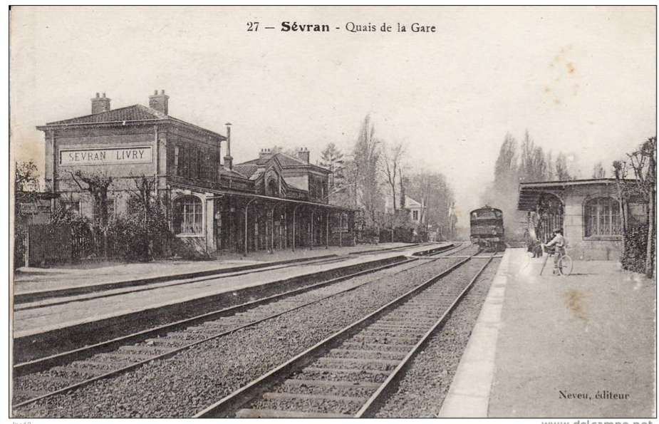 BALADES EN PHOTOS: Sevran (la gare) Cartes postales anciennes.