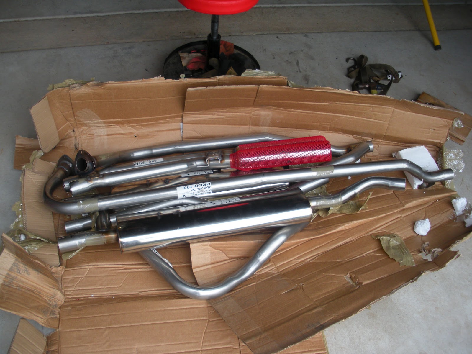 Triumph Stag Project: Exhaust System is Here!