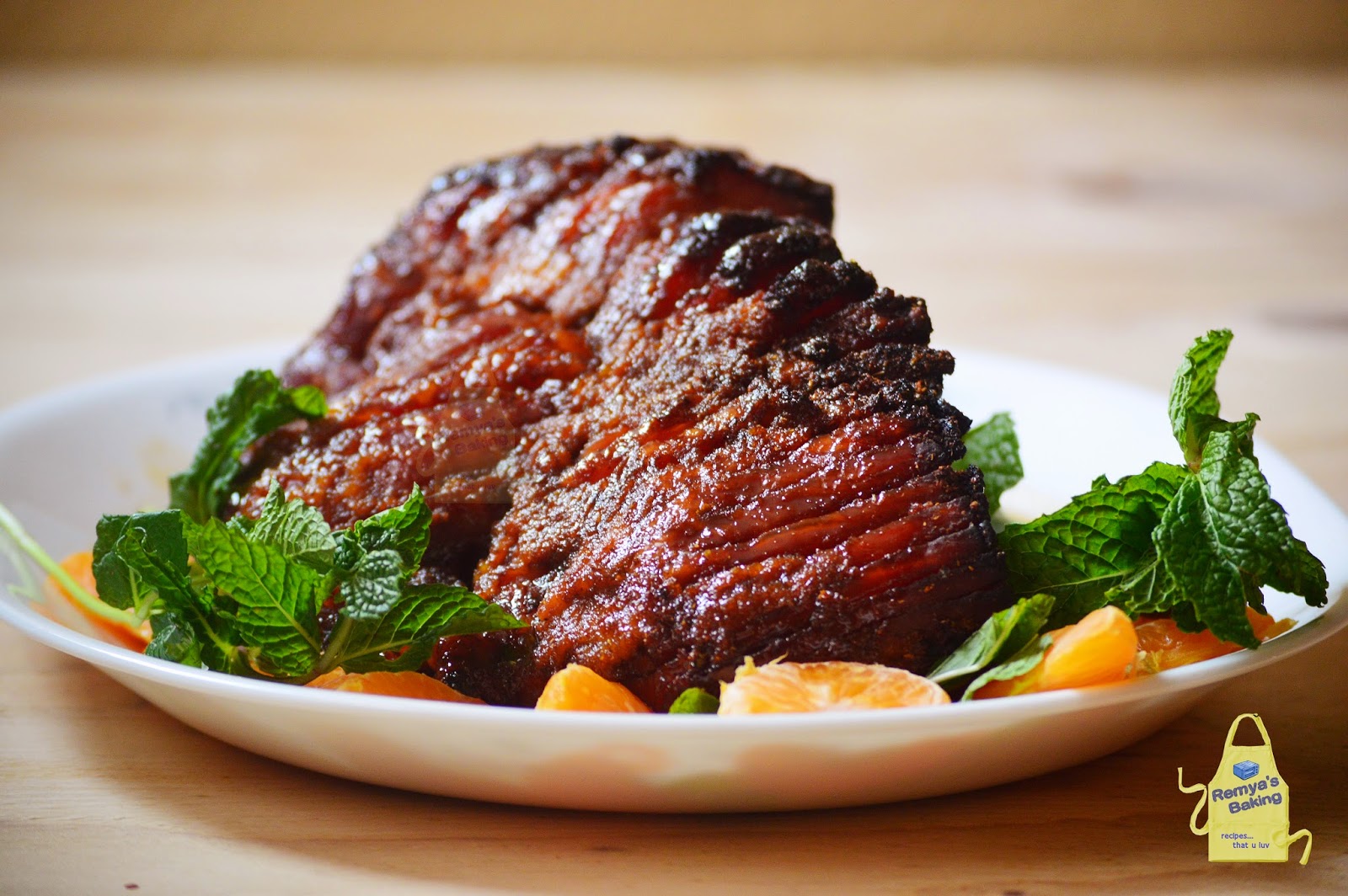 Remya's Baking : Orange Glazed Smoked Ham