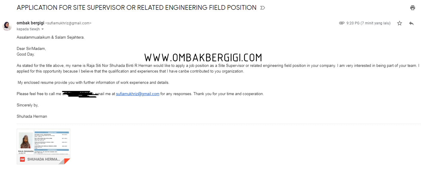 Tips Untuk Memohon Kerja Melalui Email