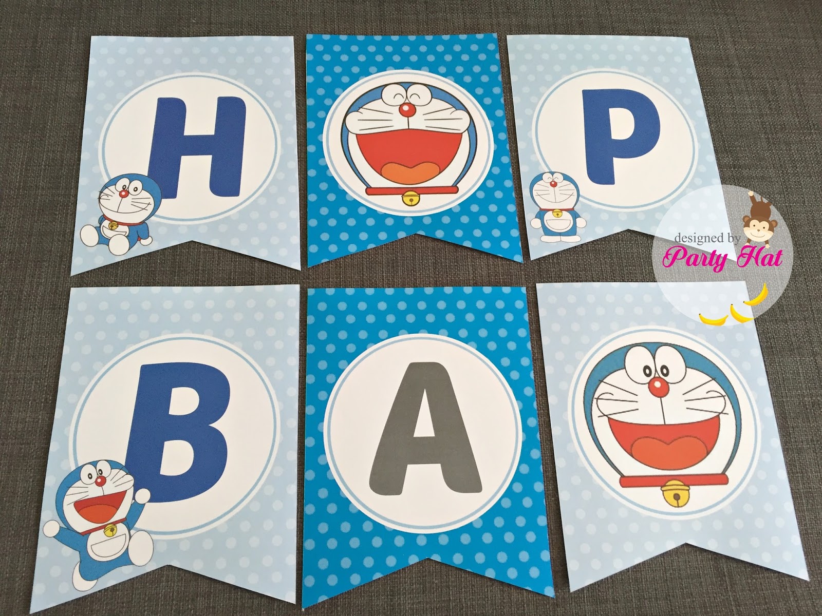 Party Hat: Doraemon Birthday Party for Ze Yu