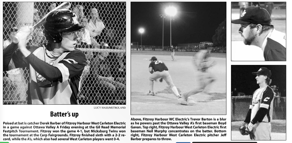 Eastern Ontario Fastball Blog: West Carleton Review photos from the Gil ...