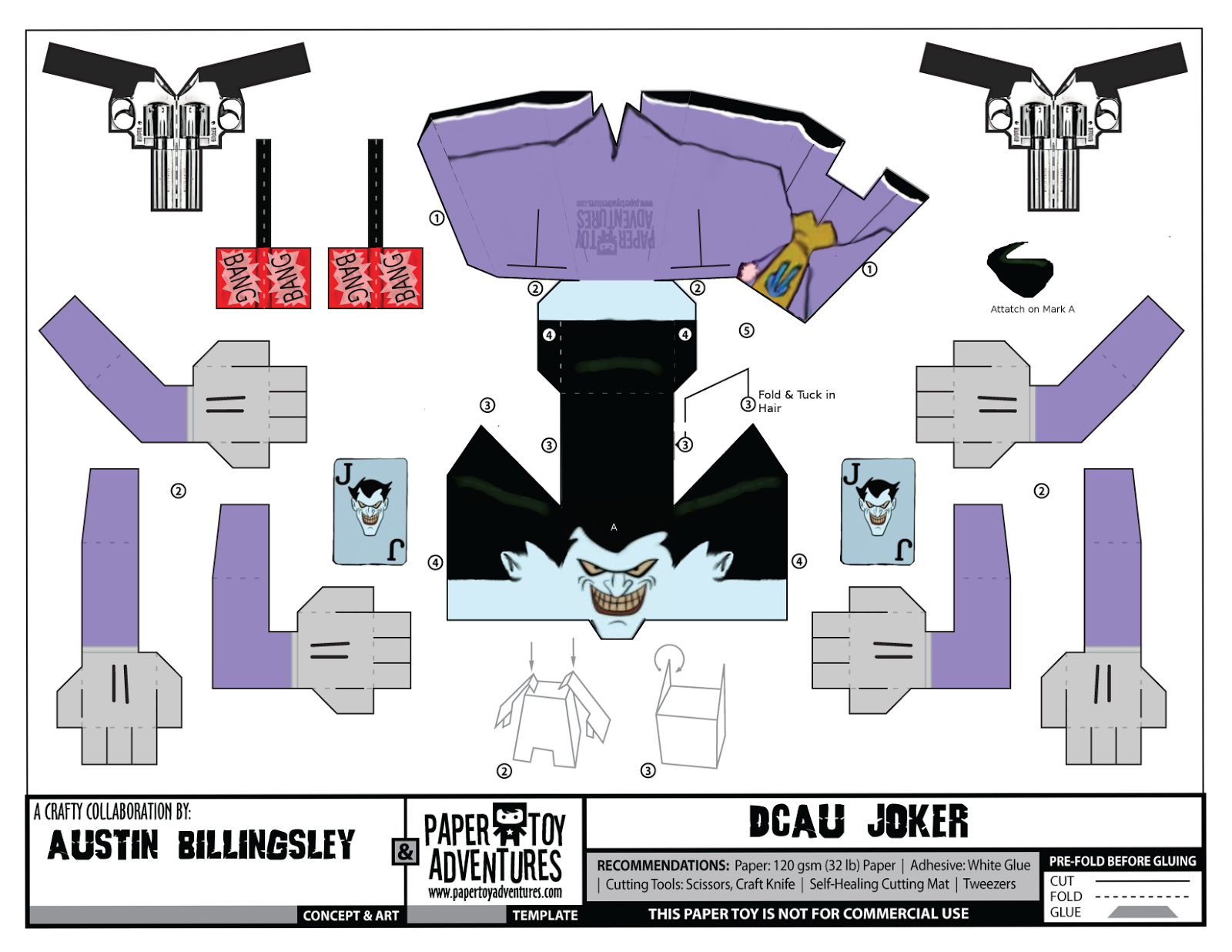 Demon-Works: One Page Papercraft Templates