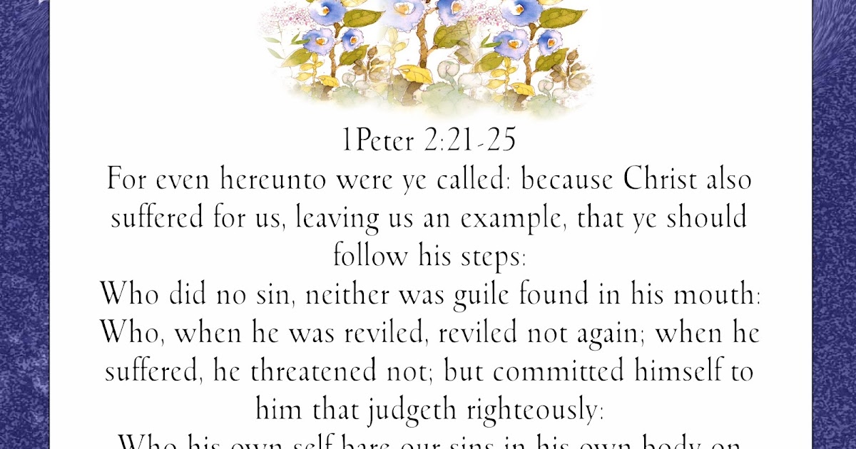 1 Peter 2:21-25