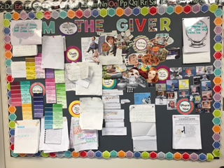 ELA With Ms.Valcourt: Our 'Completely Filled Novel Study' Bulletin Boards