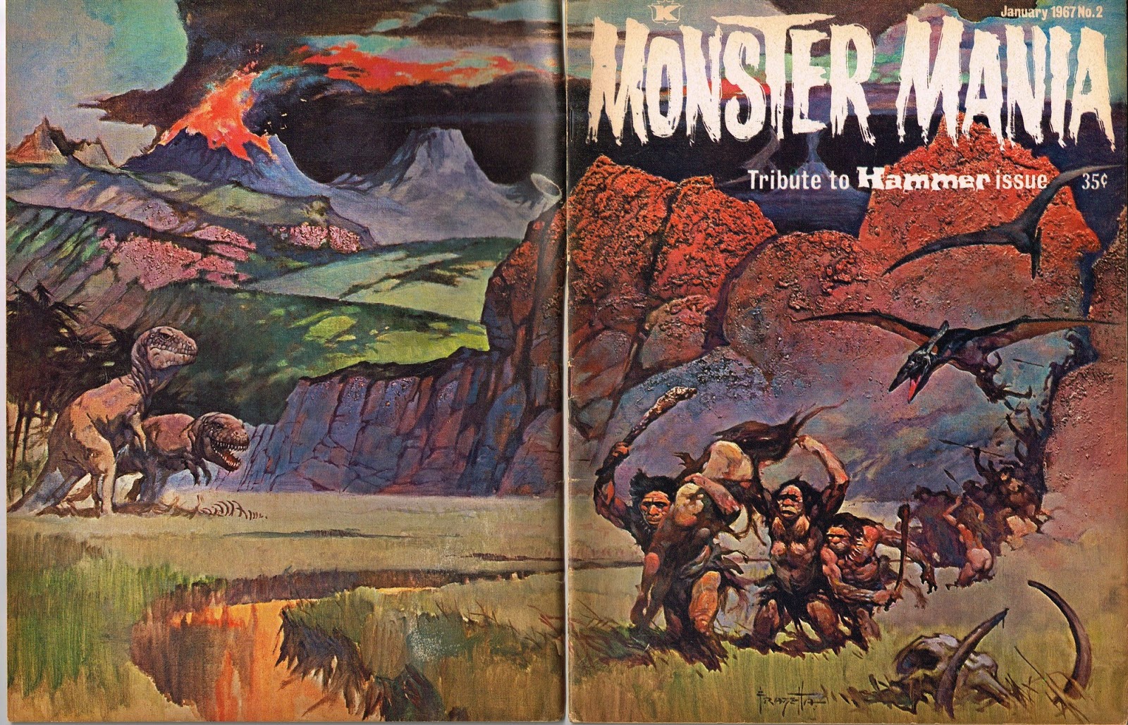 Cap'n's Comics: Monster Mania #2 Cover by Frank Frazetta