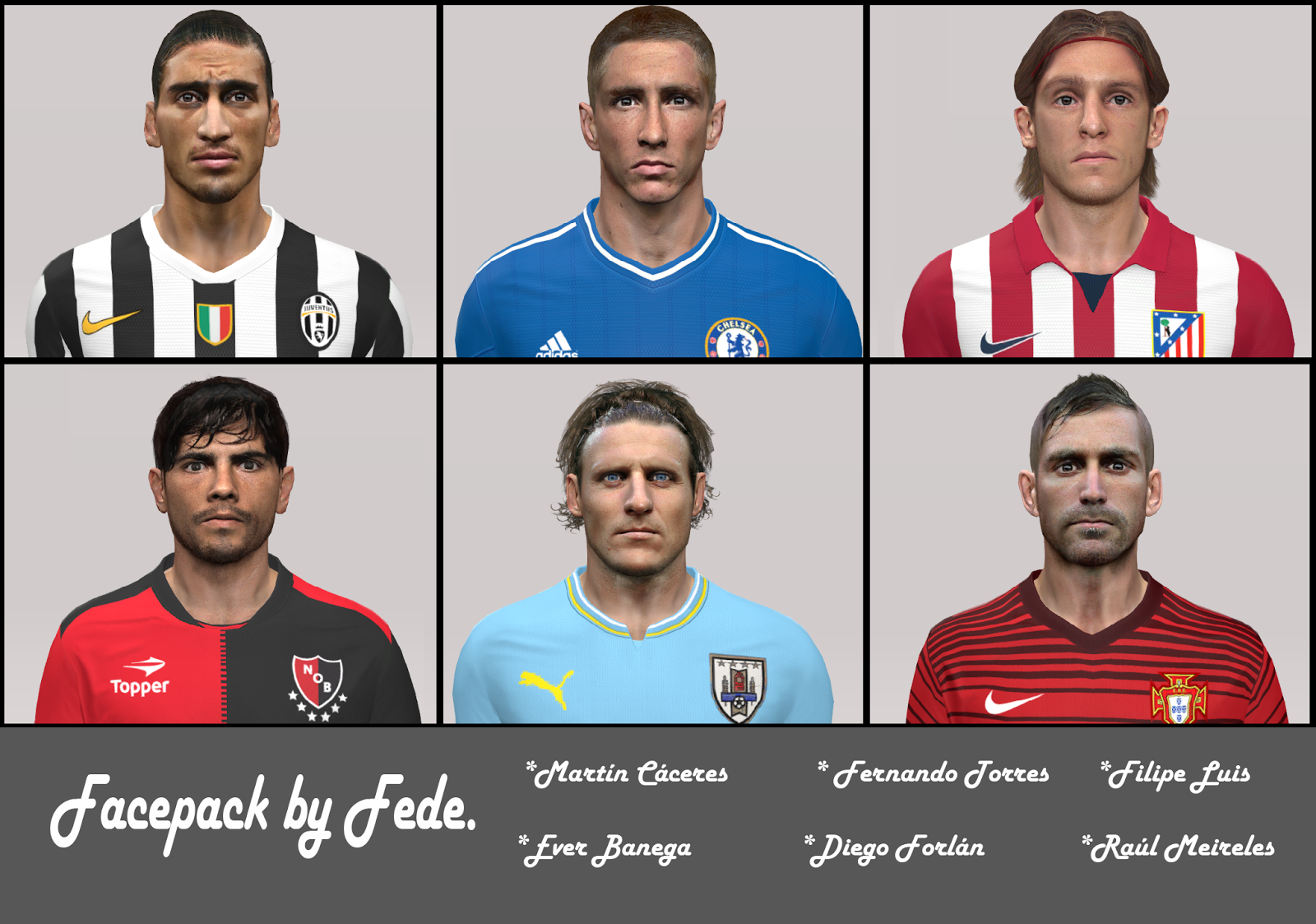 pes-modif: PES 2014 Facepack by Fede