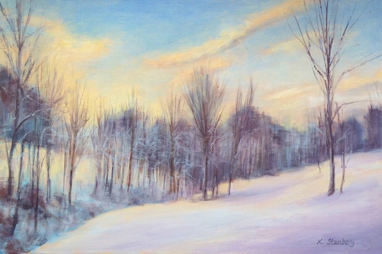 Kim Stenberg's Painting Journal: "Silent Night" (oil on linen; 10" x 12 ...