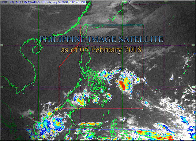 PAGASA Weather Update for today, 05 February 2018. - PH Trending
