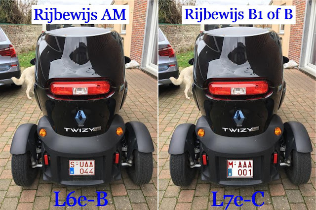 Nieuwe Verkeersproject voor Vlaanderen en België : Rijbewijs B1 - B-73