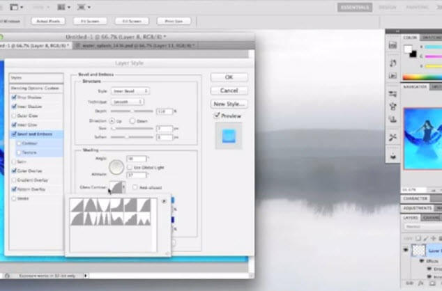 วิธีการแต่งภาพทำเอฟเฟคน้ำ cool water splash effect ด้วยโปรแกรมโฟโตชอป ...
