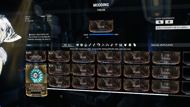 Warframe Chronicles: [MODS] Maxing 10-Rank Mods: Some Insight into The ...