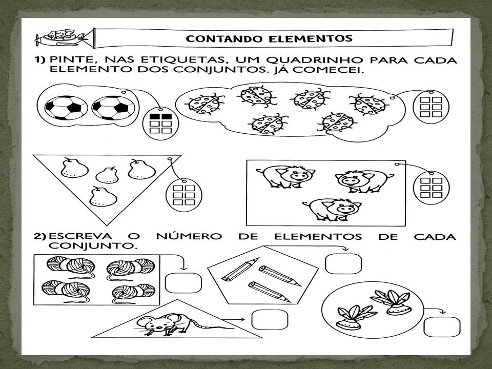Ensinar e Aprender: CONTANDO ELEMENTOS