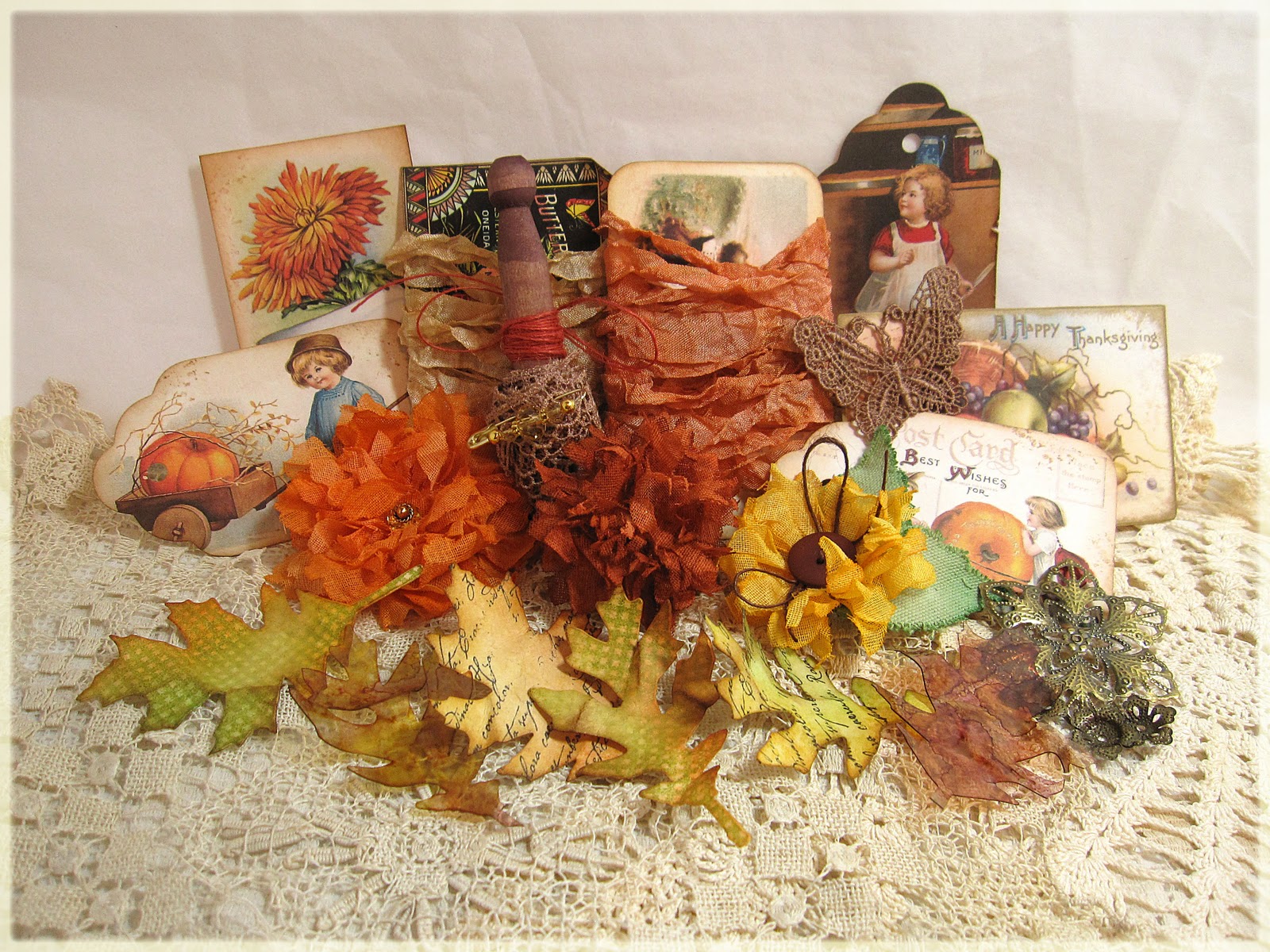 The Funkie Junkie: Favorite Fall Flowers - a Handmade Papercrafting Kit