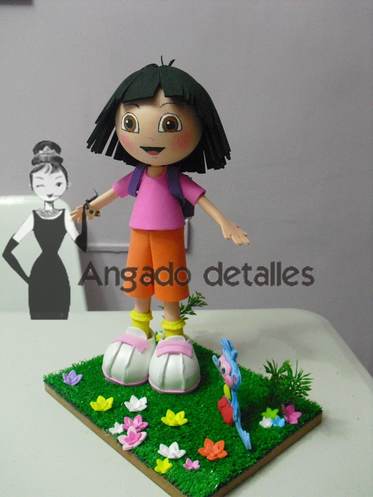 Angado Alfileres Y Detalles Para Eventos Dora La Exploradora Con Su