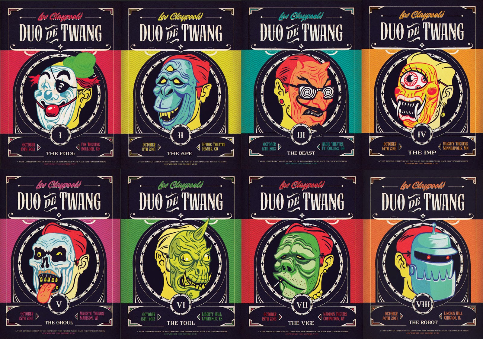 INSIDE THE ROCK POSTER FRAME BLOG: Zombie Yeti Les Claypool's Duo De ...