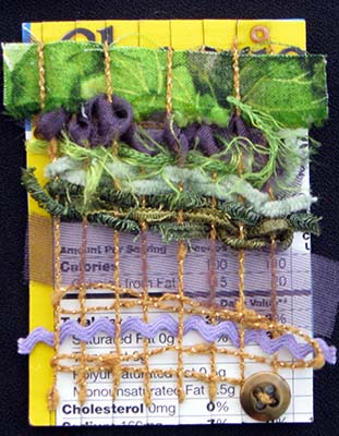 Gefilte Quilt: Interactive Woven Scrap Artist Trading Cards