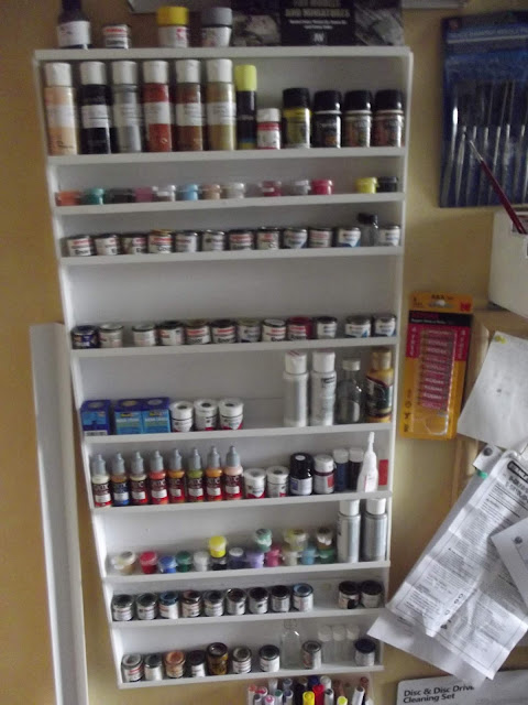 Real Life And Real Charts: Lightweight Shelves for Model Paint storage