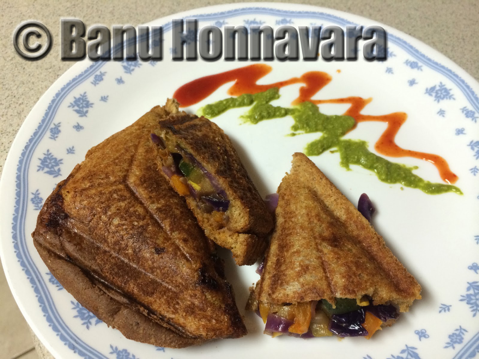 Recipes from the World: Roasted Vegetable Pocket Sandwich