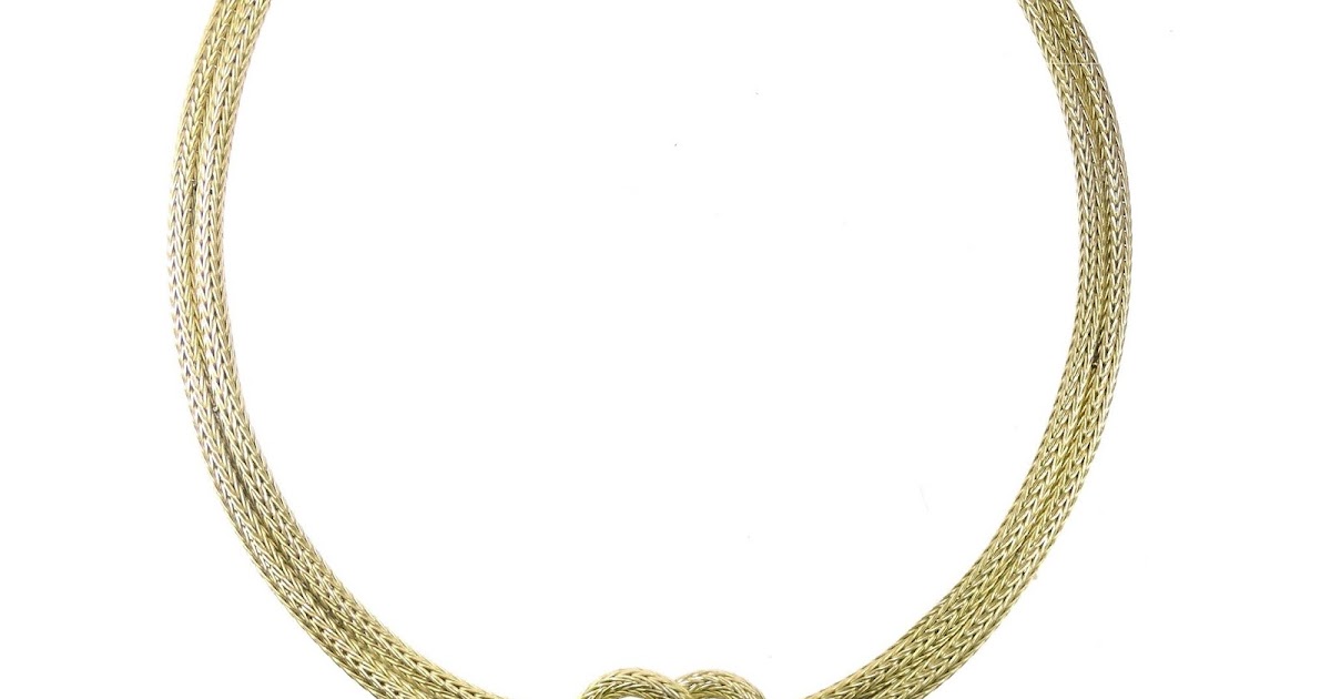 Parthenon Jewelry: Hercules Knot, Gold Chain Necklace