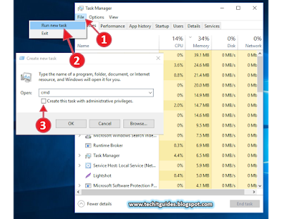 Open Elevated CMD (Admin Privileges) in Windows 10, 8, 7