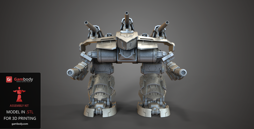 Omega BattleMech 3D Model | Assembly Figure | Nixon's 3D Models