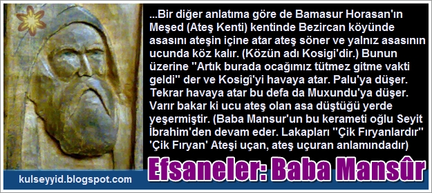 KSBlog: Alevîlikte Efsaneler: Baba Mansûr