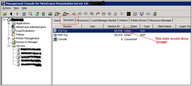 Resolving “The Citrix MetaFrame server you have selected is not ...