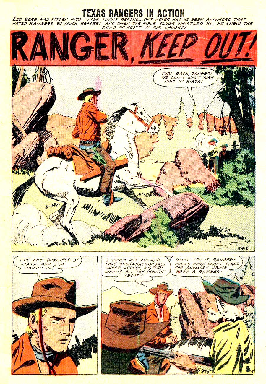 Texas Rangers in Action #13 - Al Williamson art - Pencil Ink