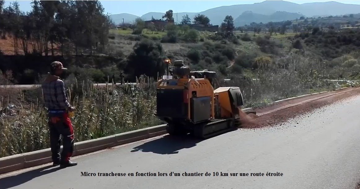 Travaux réseaux télécommunications: Lorsqu’on utilise la micro trancheuse
