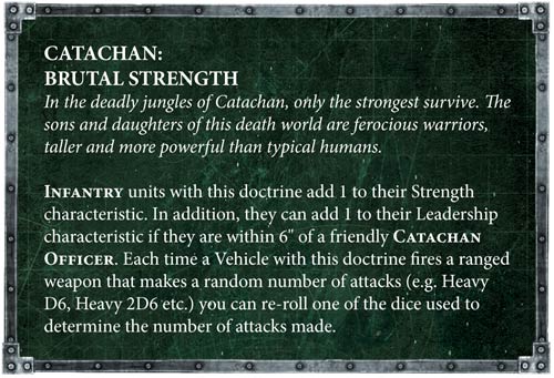 Astra Militarum Codex Preview: Catachans - Faeit 212