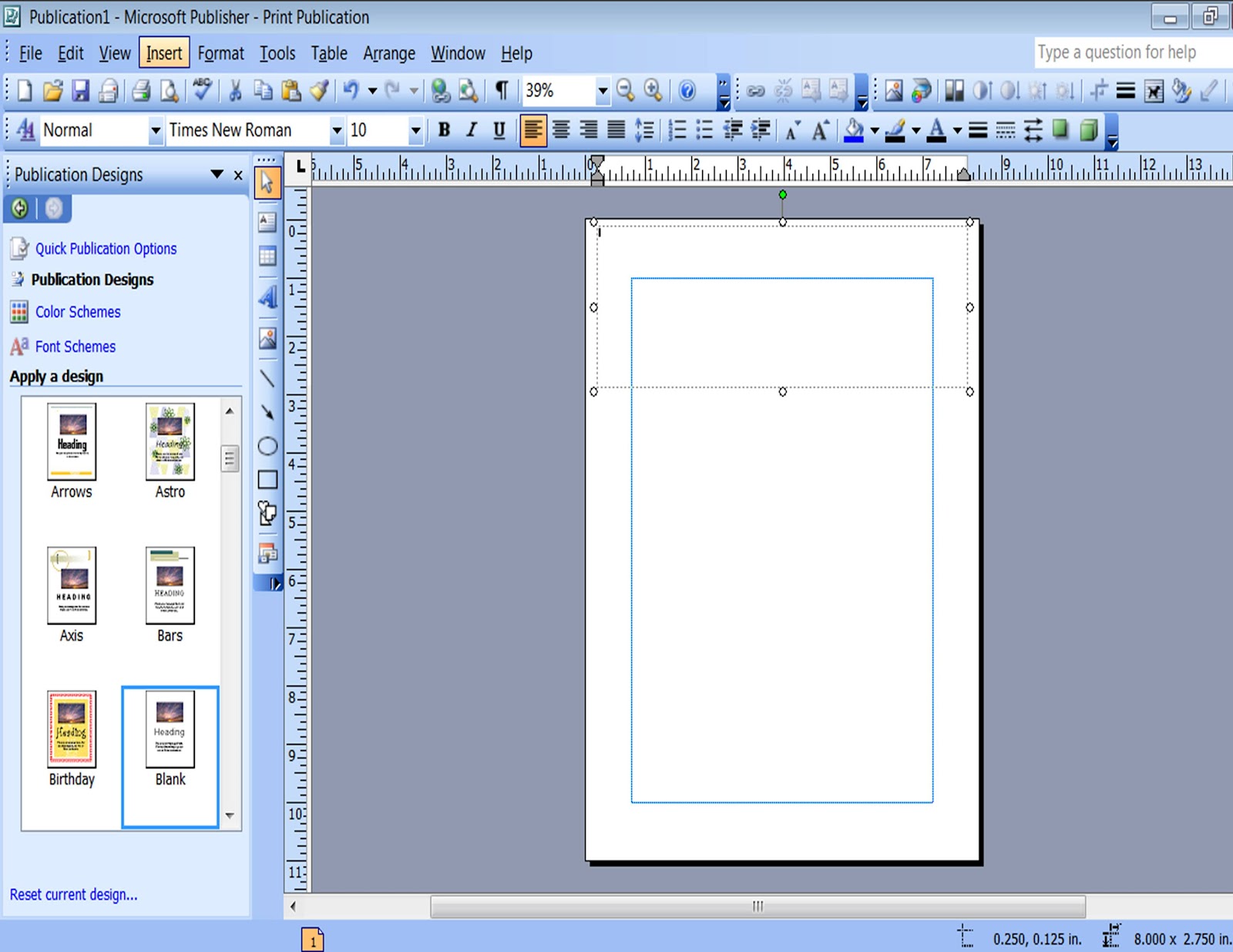 Make Subway Art Using Publisher