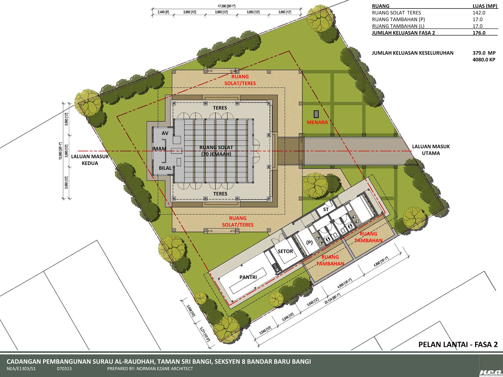 Surau Ar-Raudhah Taman Seri Bangi: Rekabentuk Surau Ar-Raudhah Taman ...