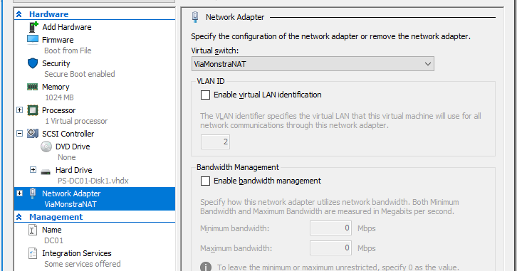 The Magic Of Automation in IT.: Set up A Hyper-v virtual switch using a NAT network from power shell