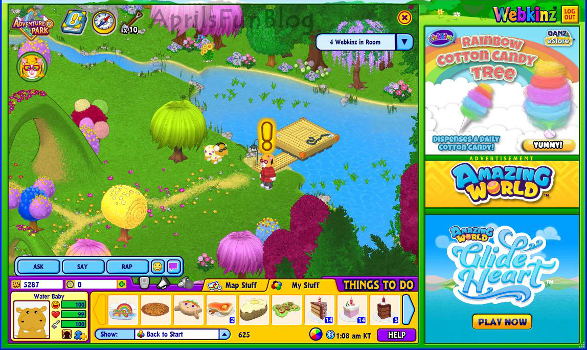 April's Fun Blog: Webkinz Gameplay