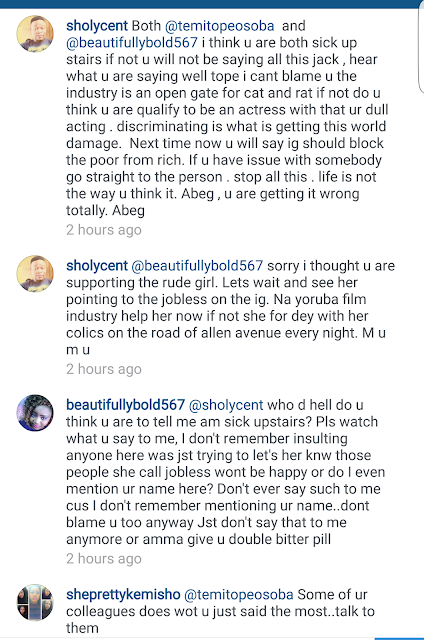Fans come for actress Temitope Osoba after she asked Instagram to block ...