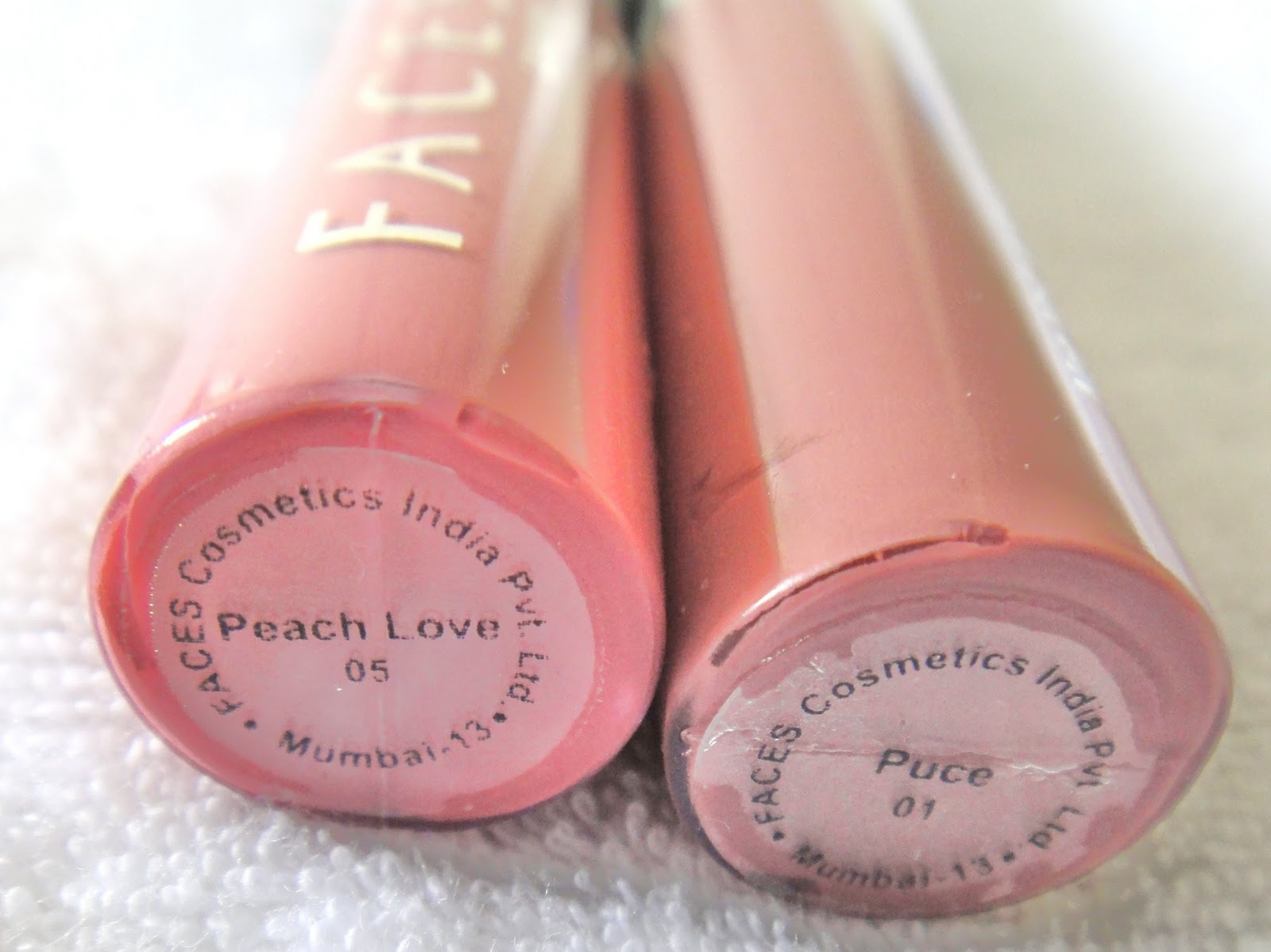 thePURPLEspirit: Faces cream matte lip gloss in "PUCE" and "PEACH LOVE ...