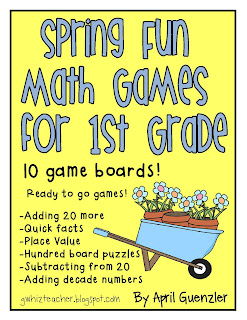 gwhizteacher: Spring Math Game FREEBIE