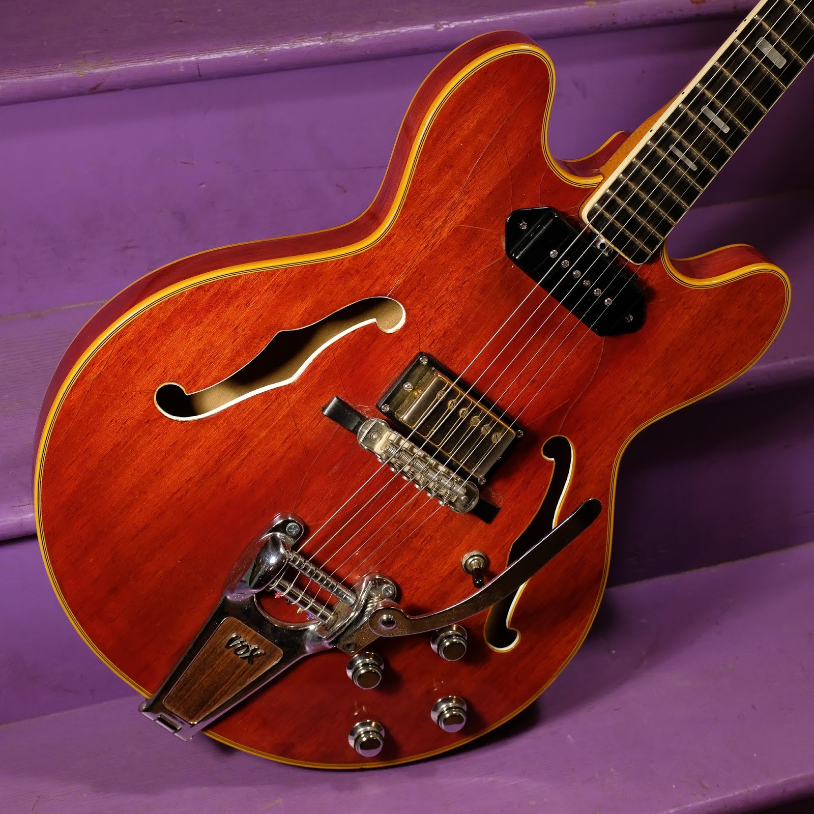 1960s Vox Super Lynx Deluxe Hollowbody Electric Guitar (Modded)