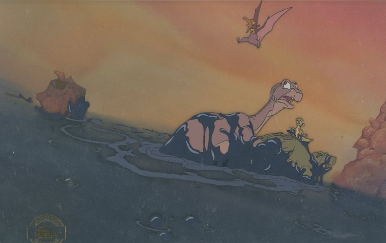 Living Lines Library: The Land Before Time (1988) - Production Cels