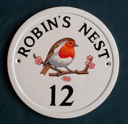 Hand Painted House Signs by Ceramic Art: House Signs and House Plaques ...