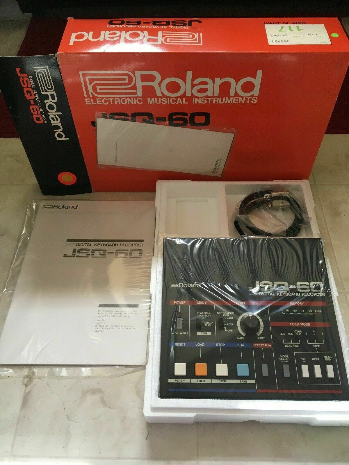 MATRIXSYNTH: NOS (New Old Stock) Roland JSQ-60 Sequencer DCB Keyboard ...