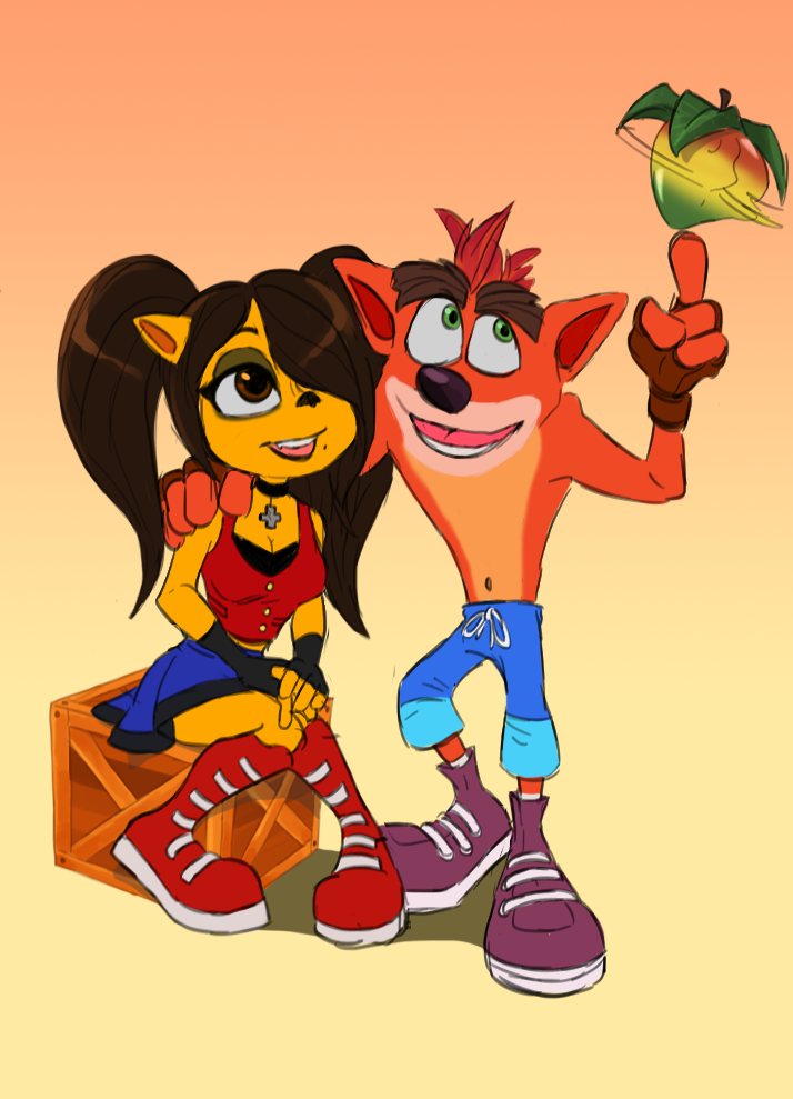 Crash Bandicoot and Ara Bandicoot