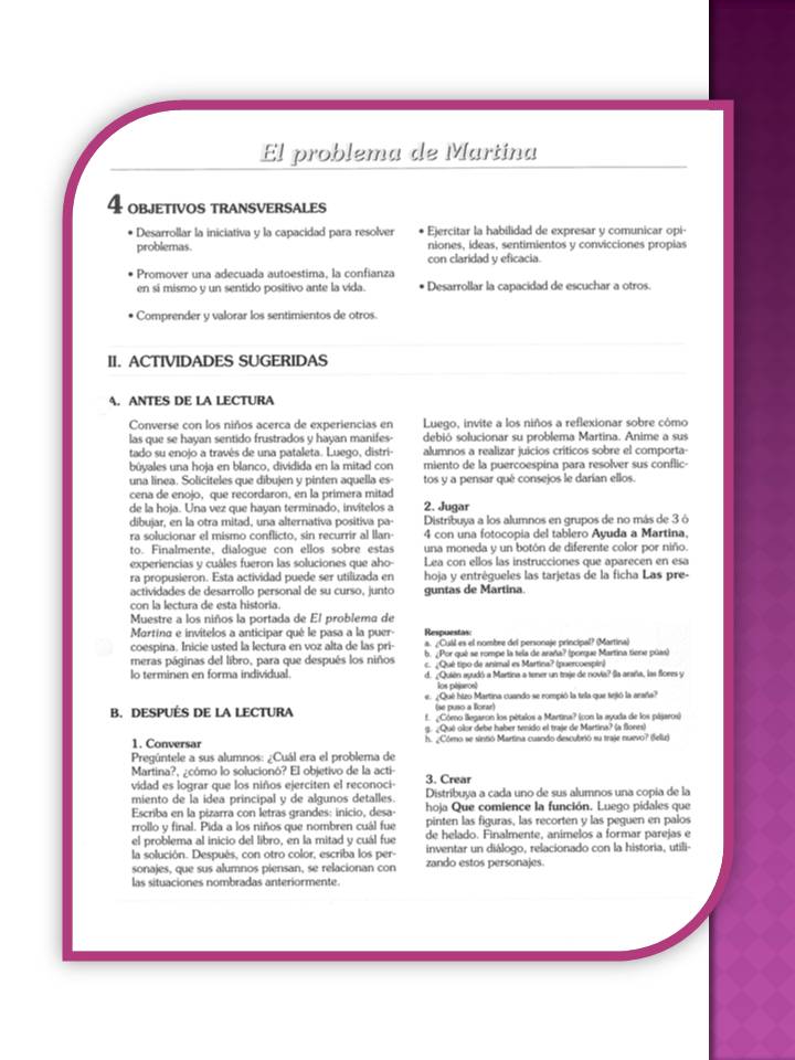 Contigo desde el comienzo: PROGRAMA DE ACTIVIDADES para LIBRO 2 "El ...